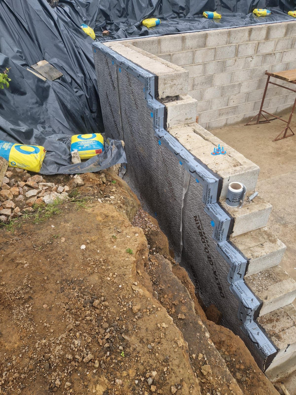 Tanking a new build property - Damptec